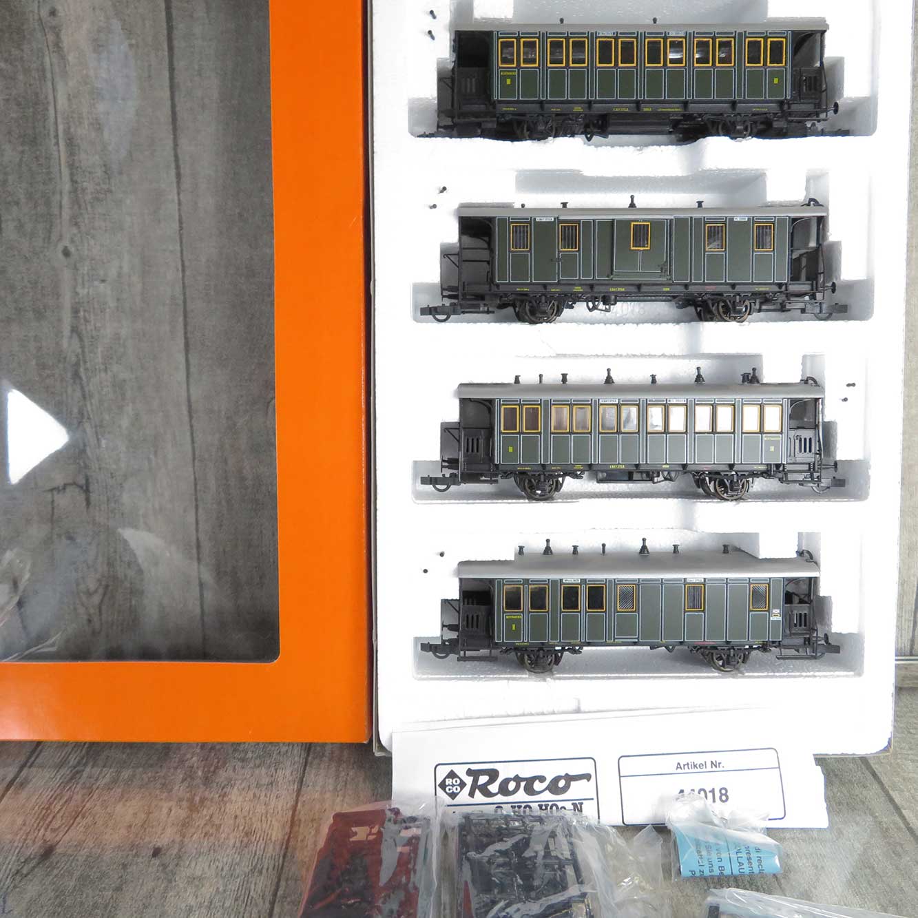 ROCO 44018 - H0 - 4er Set Personenwagen - K.Bay.Sts.B. - OVP - #R17526 ...